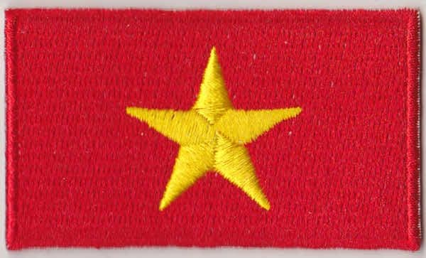 Vietnam Embroidered Flag Patch style 04
