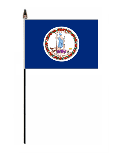 Virginia Hand Flag - Small.