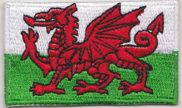 Wales Embroidered Flag Patch style 04