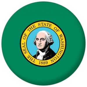 Washington State Flag 25mm Pin Button Badge