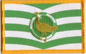 Wiltshire Embroidered Flag Patch, style 08