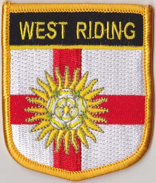 Yorkshire West Riding Embroidered Flag Patch style 07