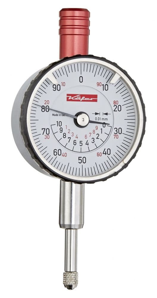 KAFER Dial Gauge KM 4/10 TK - 100 - Reading 0 01 mm - Range 10 mm