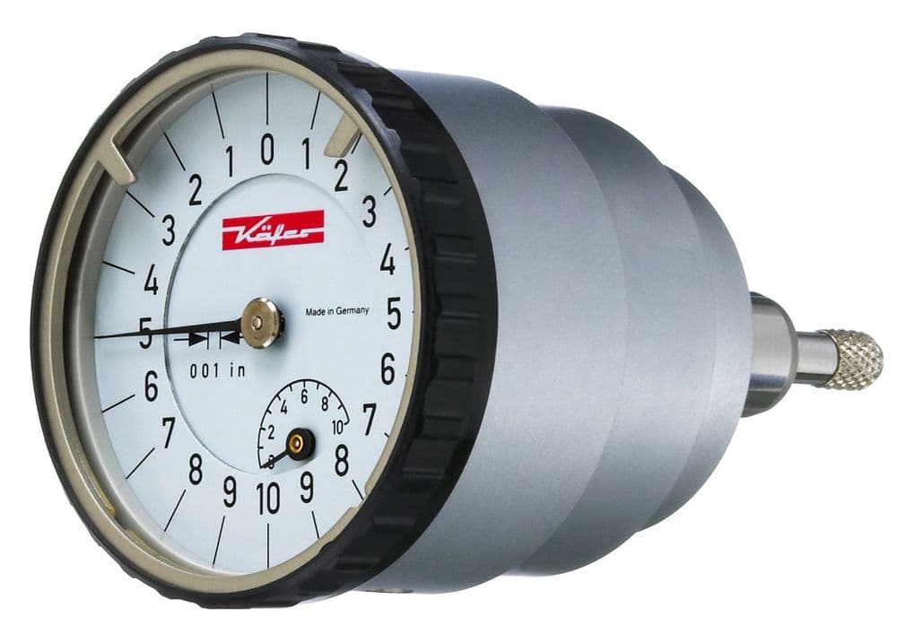 KAFER INCH Dial Gauge KZ 4/5 Rb - Reading 001" - Back Plunger