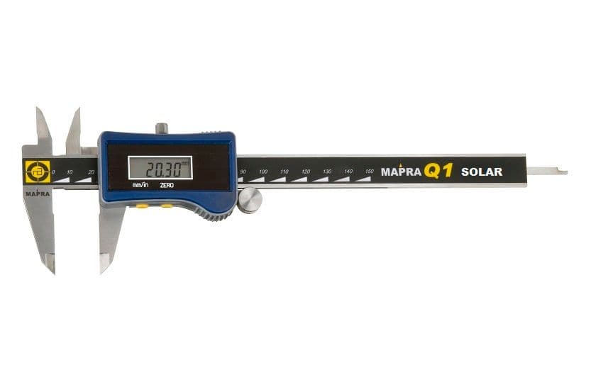 MAPRA Q1 Digital Caliper DC-150 SOLAR - Solar Powered - Vernier Range 150 mm
