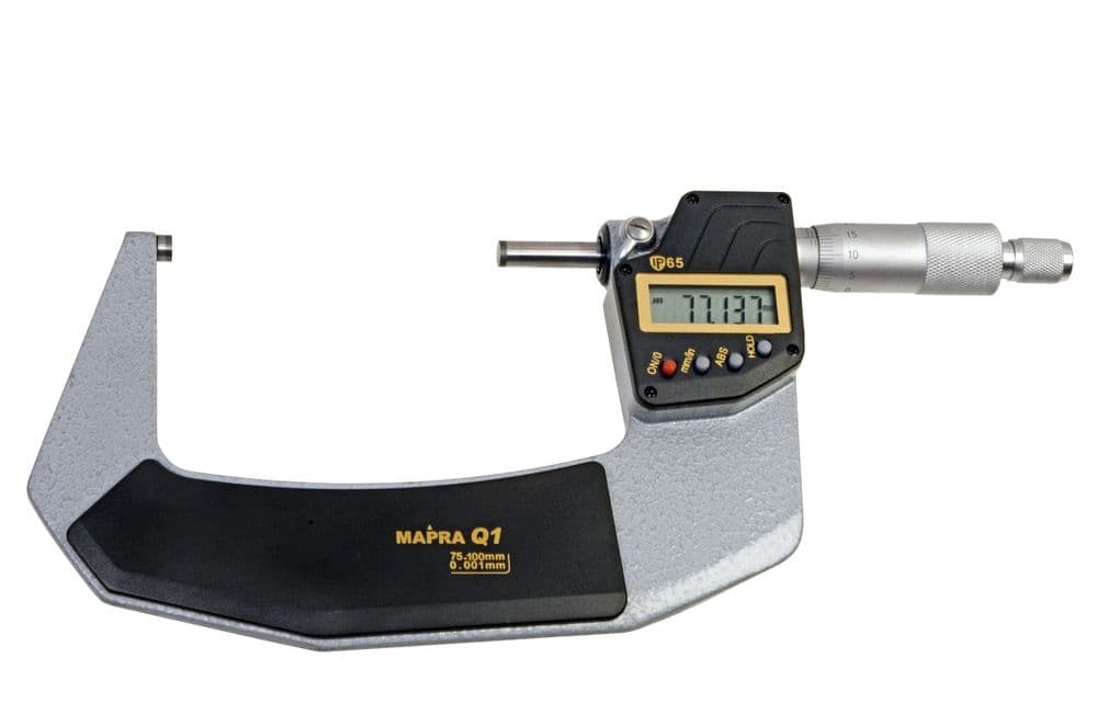 MAPRA Q1 Digital Outside Micrometer DM-75-100 IP65 - With IP65 Protection - 75 to 100 mm