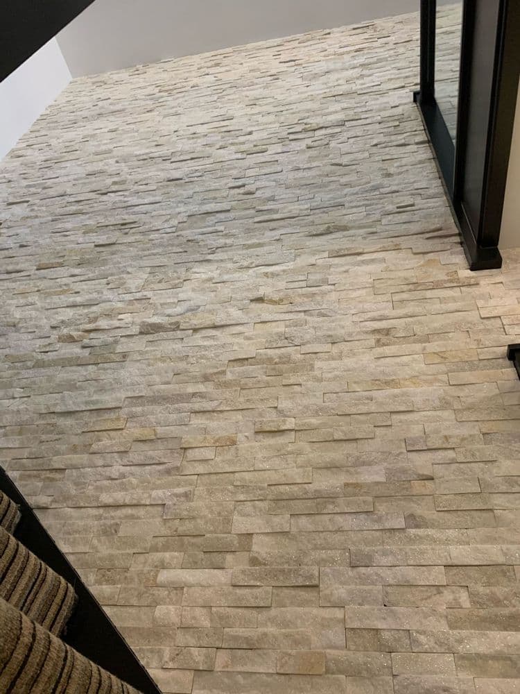 Cream Quartz Split Tiles for the Natural 3D effect on Walls Fire ...