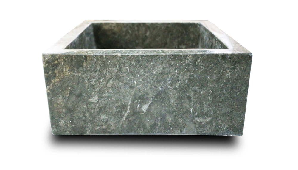 Milan Grey Natural Stone Marble wash basin 30 x 30 cm