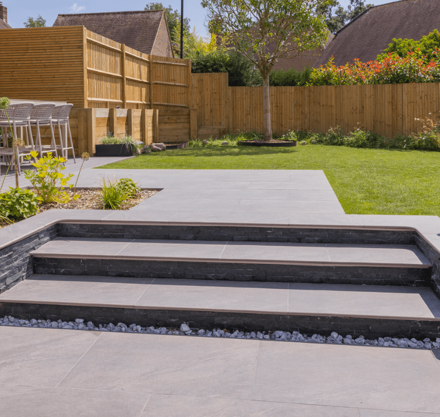 Vitoria Grey Brazilian Slate Porcelain Pool Coping / SINGLE Bullnose ...