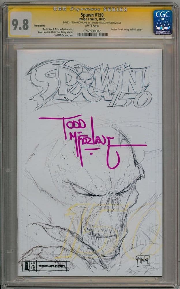 Spawn 150 Retail Sketch Variant CGC 9 8 Signature Series Signed Todd ...
