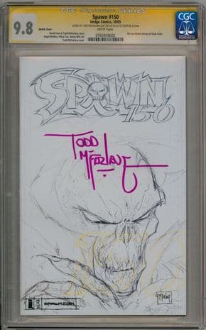 Spawn 150 Retail Sketch Variant CGC 9 8 Signature Series Signed Todd ...
