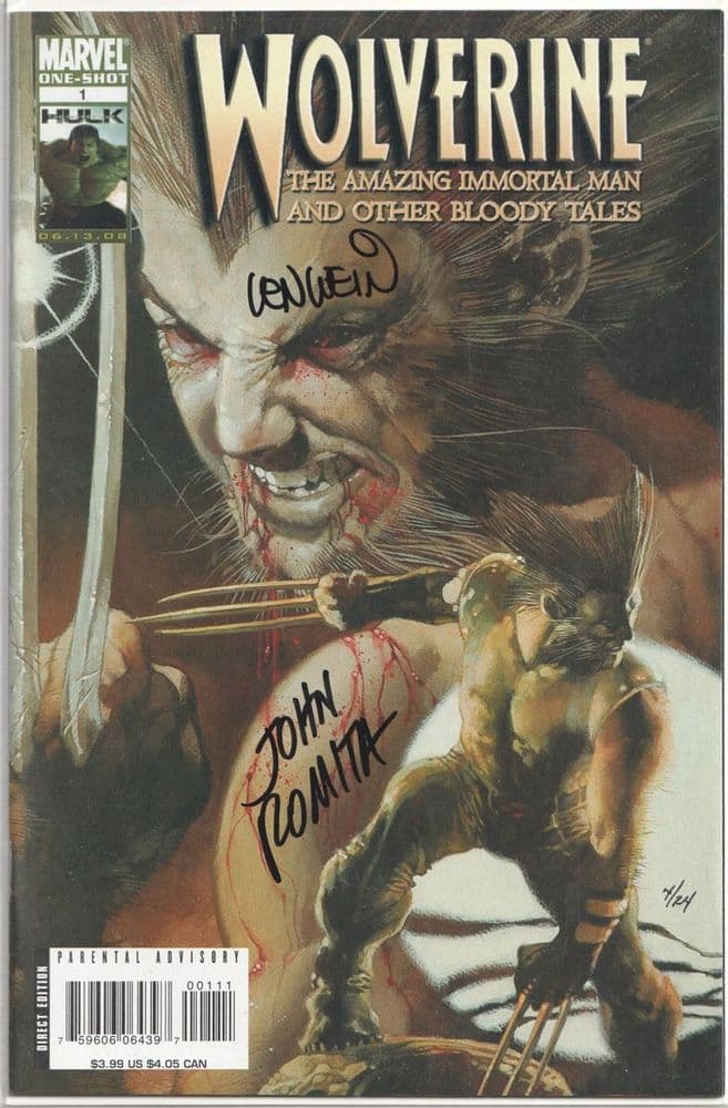 Wolverine Immortal Man 1 Dynamic Forces Signed John Romita Sr Len Wein ...