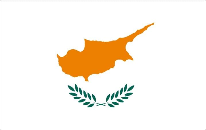 CYPRUS - 18" X 12" FLAG