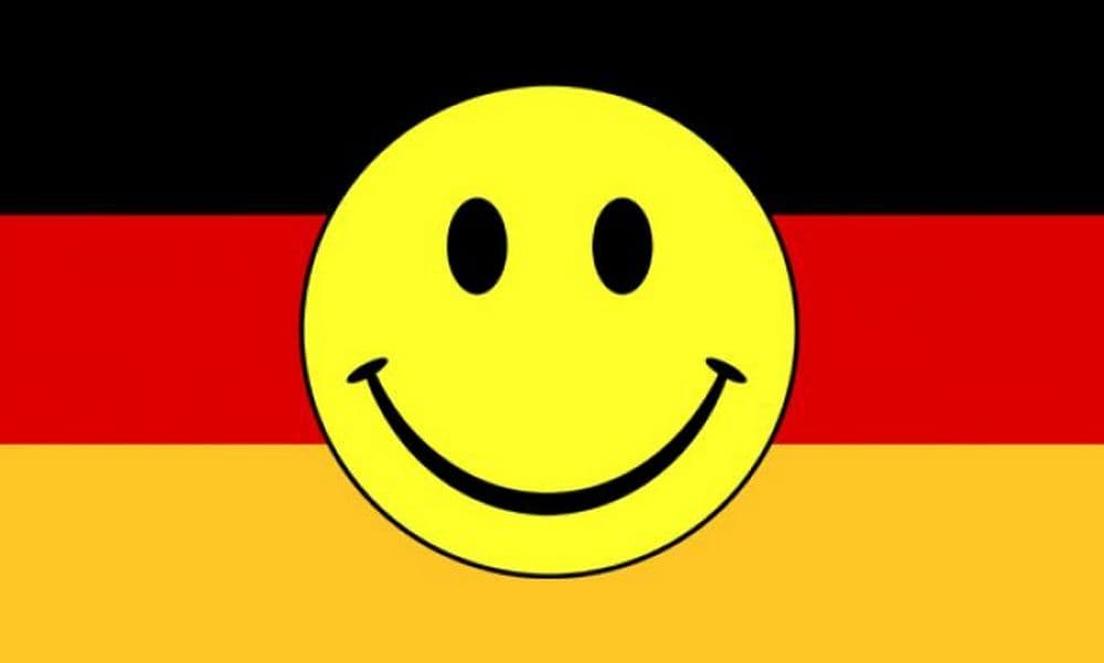 GERMANY SMILEY - 5 X 3 FLAG