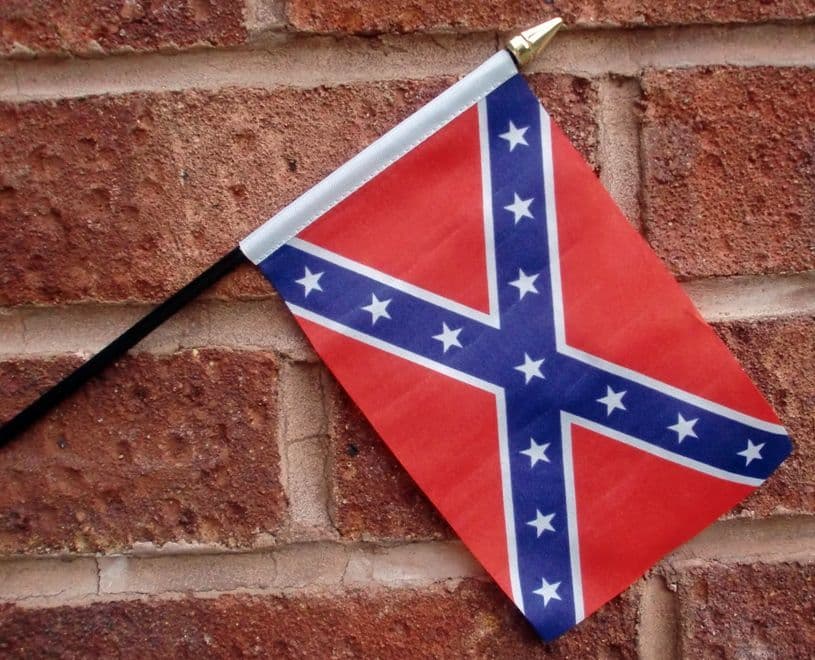 HAND WAVING FLAG SMALL - Confederate