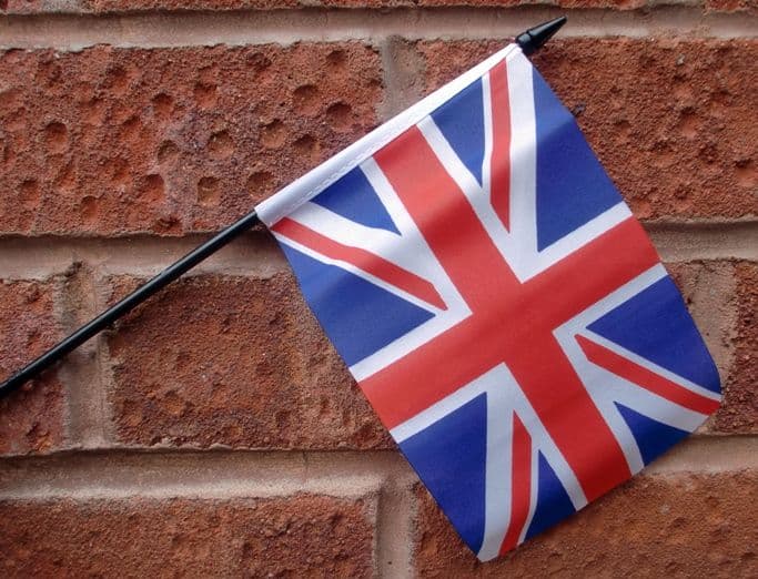 HAND WAVING FLAG SMALL - Union Jack