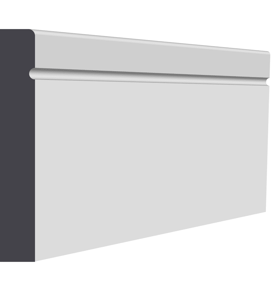 C-GROOVE 1 BULLNOSE MDF SKIRTING BOARD | MDF Store