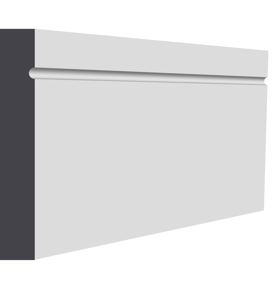 C-GROOVE 1 SQUARE MDF SKIRTING BOARD | MDF Store