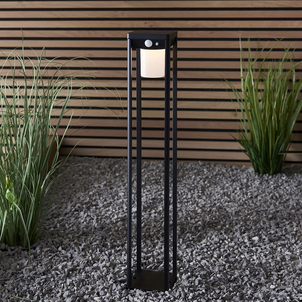 Endon Hallam Bollard Photocell & PIR Solar Powered 96930 By Massive ...