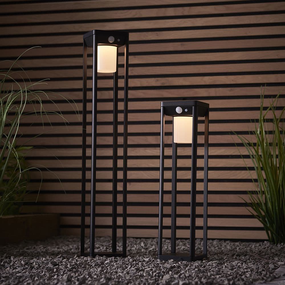 Endon Hallam Bollard Photocell & PIR Solar Powered 96930 By Massive ...