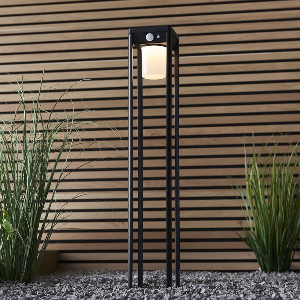 Endon Hallam Bollard Photocell & PIR Solar Powered 96930 By Massive ...