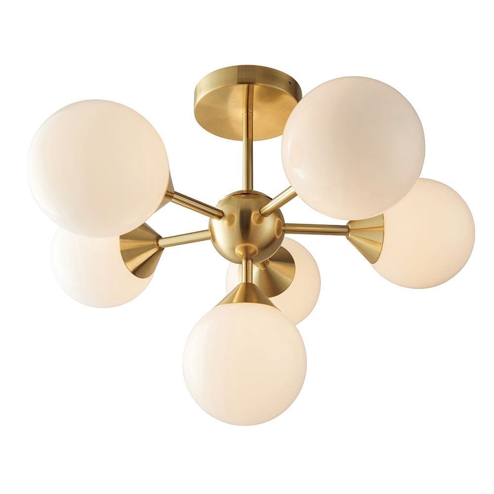 Endon Oscar 6lt Semi Flush 76501 By Massive Lighting