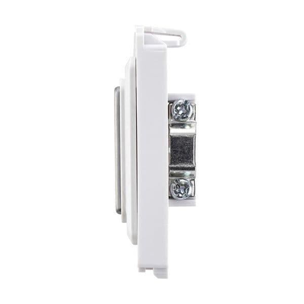 Saxby Grid 13A Flex Outlet Module - Brushed Steel GD10FOBS By Saxby ...