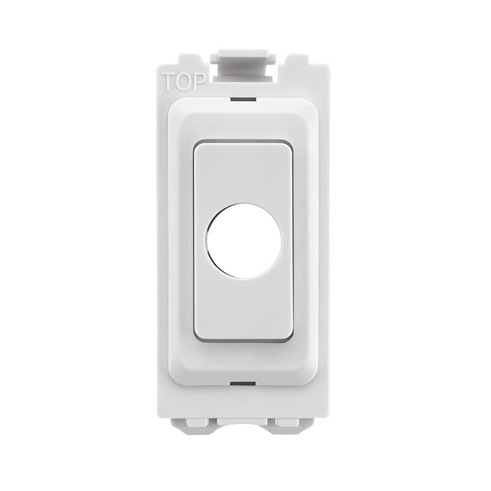 Saxby Grid 13A Flex Outlet Module -White GD10FOWH By Saxby Electrical