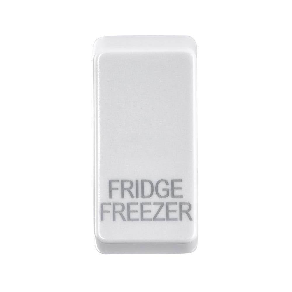 Saxby Grid Rocker Cover Marked "Fridge Freezer" White GDRFFWH By Saxby ...