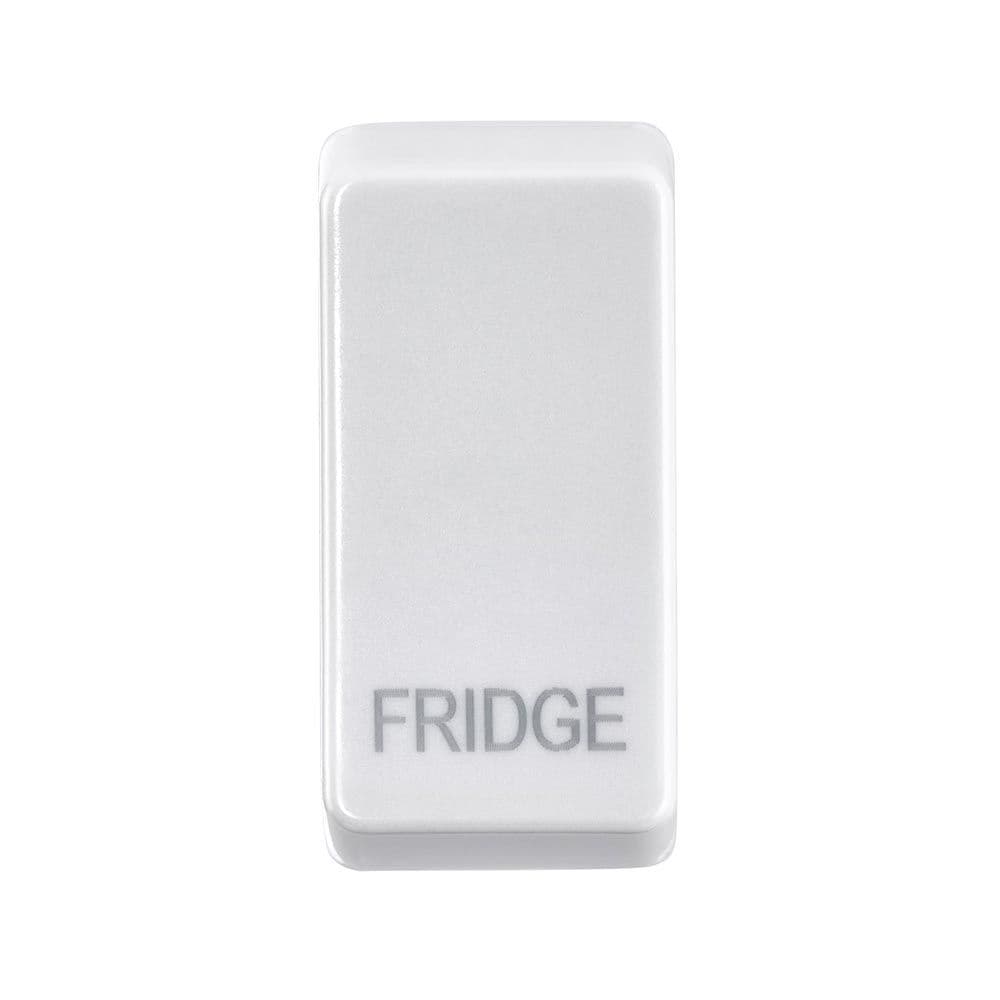Saxby Grid Rocker Cover Marked "Fridge" -White GDRFRIWH By Saxby Electrical