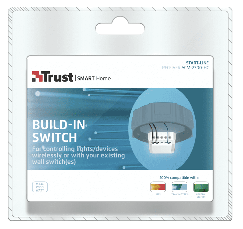 Trust Switch-In Built-in Switch ACM-2300-HC 71229 By Trust Smart Home