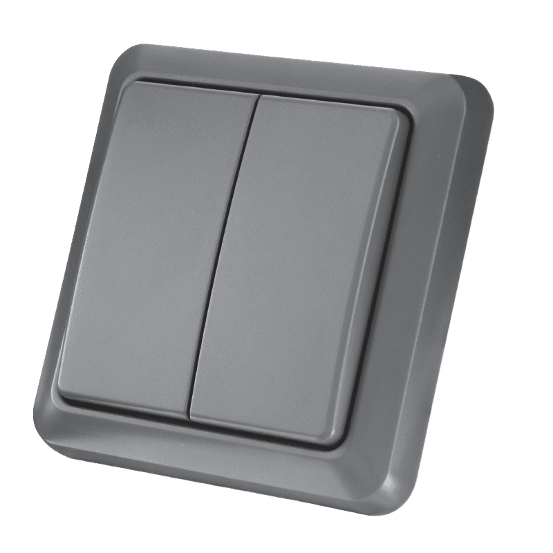 Trust Switch-In Double Outdoor Wall Switch AGST-8802 71152 By Trust ...