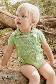 Rahigo Baby Boys Green/Yellow Romper Set 23192