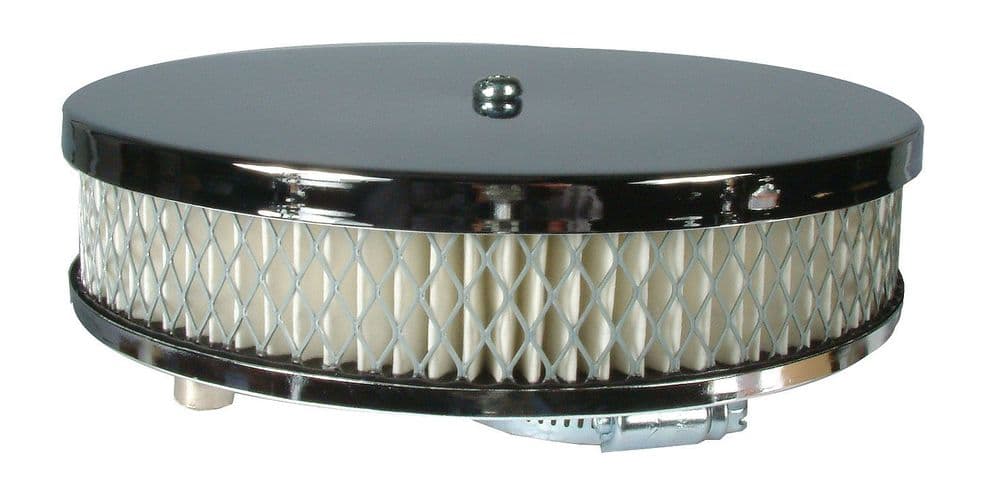 Chrome pancake air filter