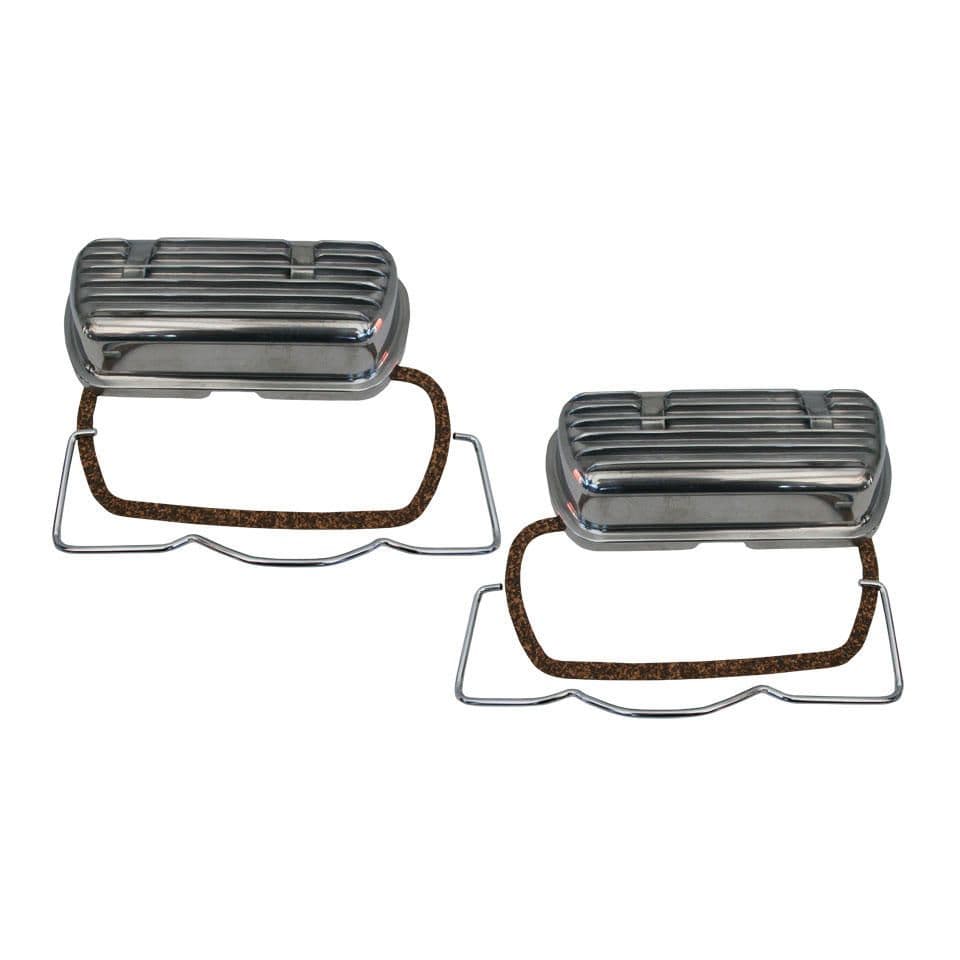 Clip on alloy rocker covers for VW Type 1 air cooled engine up to 1600cc