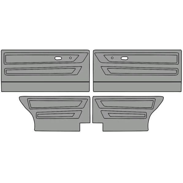 Door Card Set for 2 Door Model in Single Colour Vinyl Golf Mk1 1975-1983