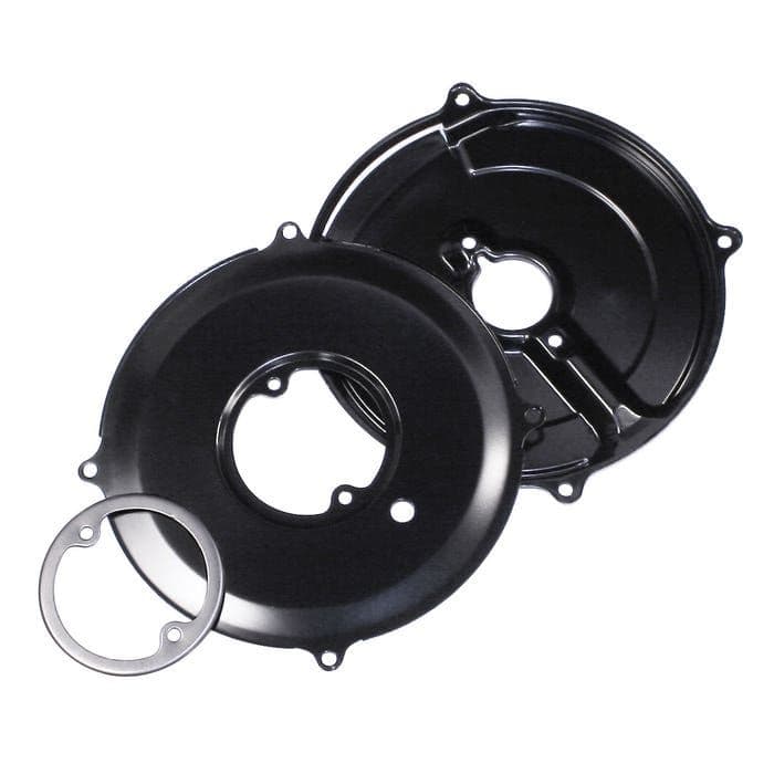 Dynamo/Alternator 3 Piece Backing Plate Set Black 1200-1600cc Beetle ...