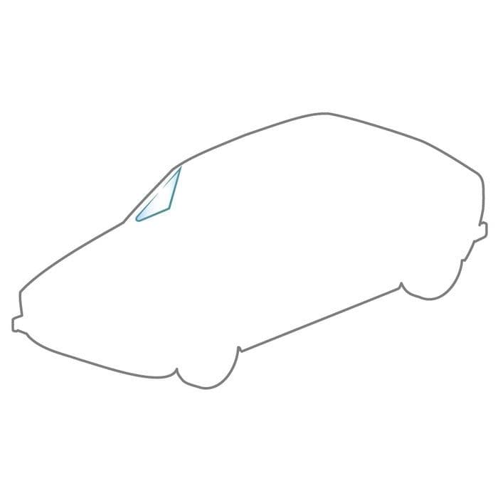 Front Fixed Quarter Window Glass Right Clear Golf Mk1 1975-1983 Golf ...