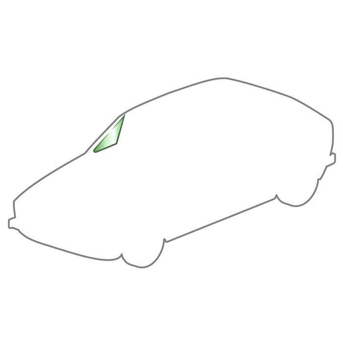 Front Fixed Quarter Window Glass Right Green Golf Mk1 1975-1983 Golf ...
