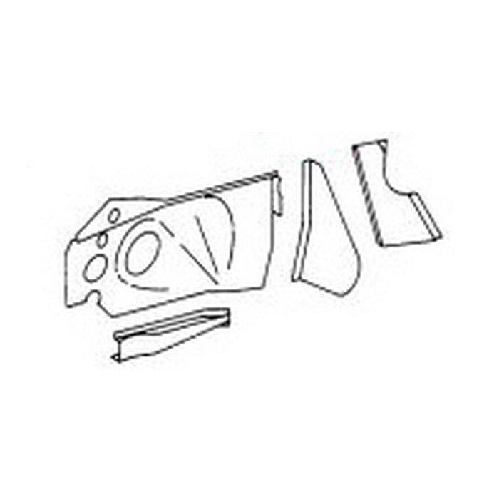 Front Wheel Well Splash Gard Right 356 1955-1965