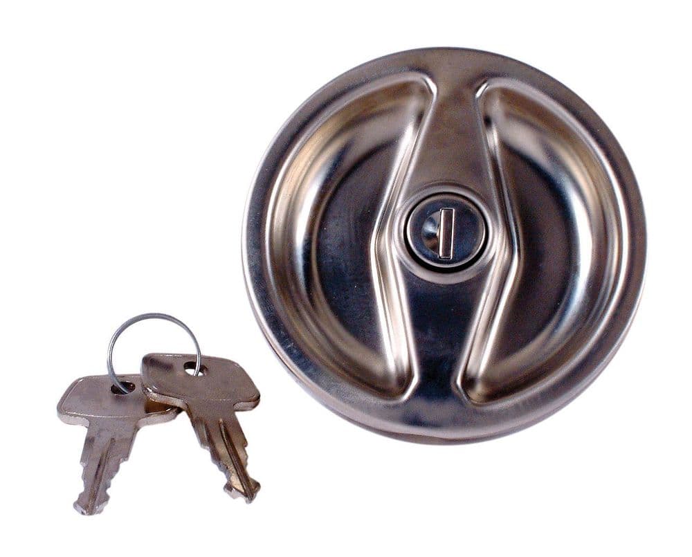 Locking fuel cap Stainless steel German made VW Type 2 8/1973 to 1979