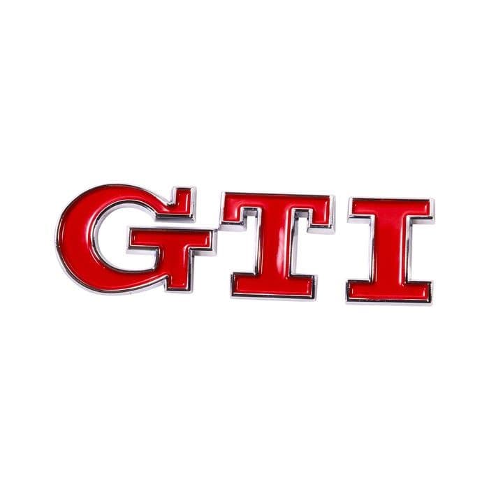 Rear Badge Red GTI Script Golf Mk4 1998-2004