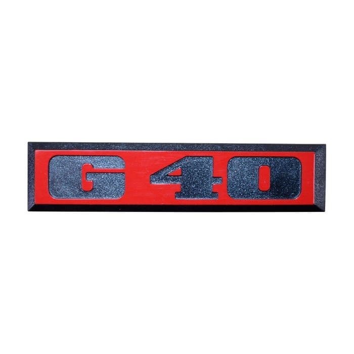 Rear G40 Badge Polo Mk1/2 1989-1994