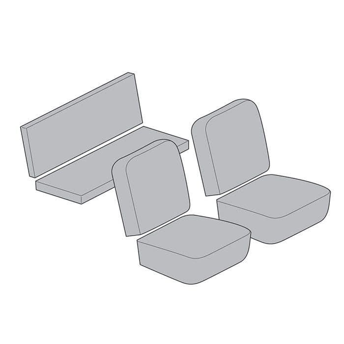 Seat Cover Set for Coupe model with 12 Inch Insert Section in Smooth ...