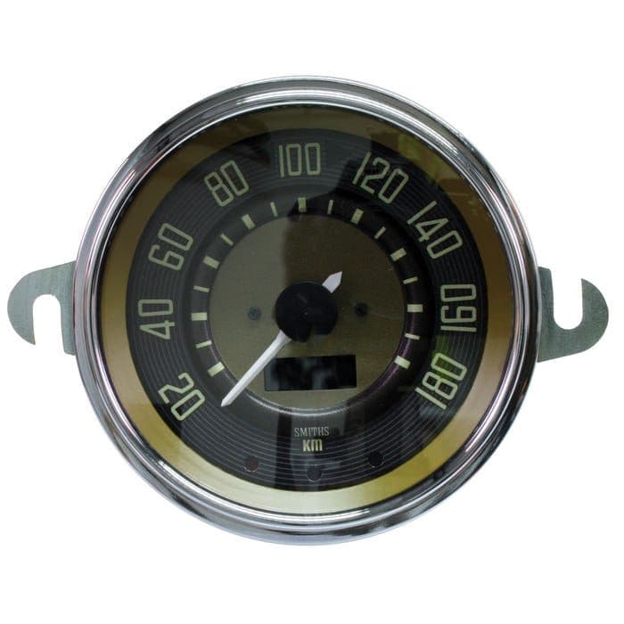 Smiths Digital Speedometer 180 Kmh With Brown Face T2 Split 1950 1967