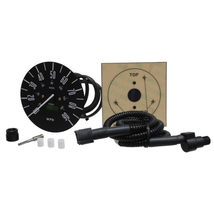Smiths Digital Speedometer 90 Mph With Black Face T2 Bay 1976 1979