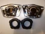 Spring plate covers in chrome pair with bushes VW Beetle swing axle ...