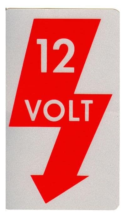 Sticker 12 volt