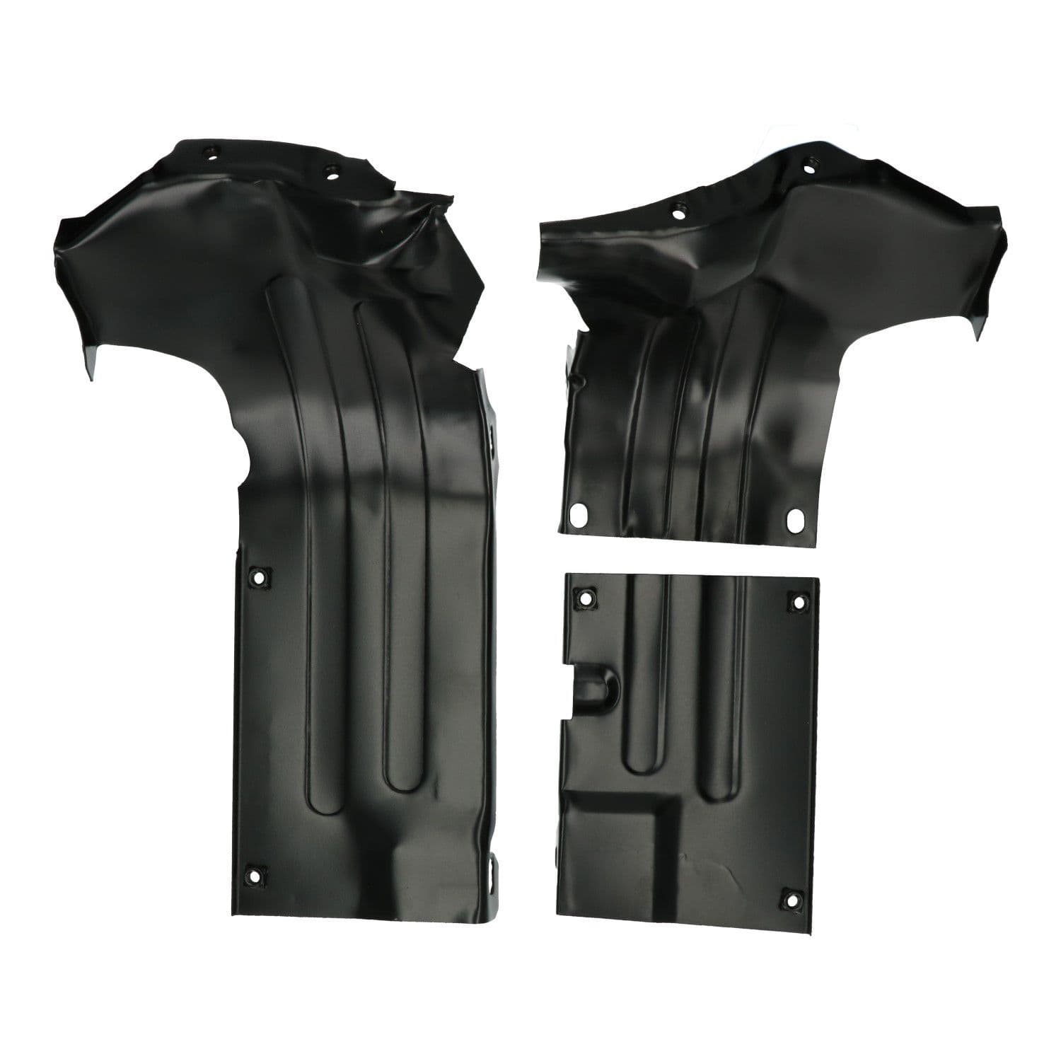 Under tins / Lower tinware set finished in black for VW aircooled 1300 ...