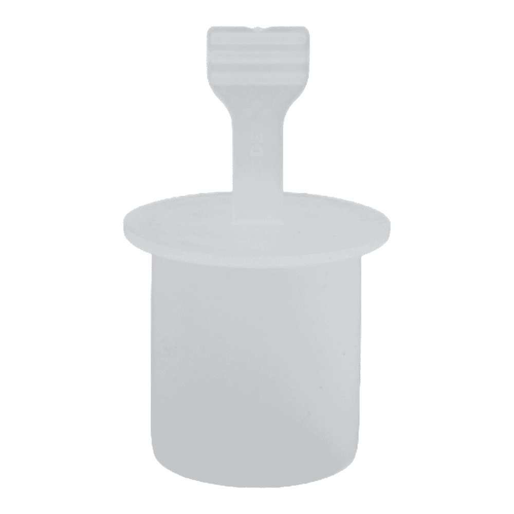 12mm Natural Recycled LDPE Cylindrical Pull Tab Plug | Vital Parts